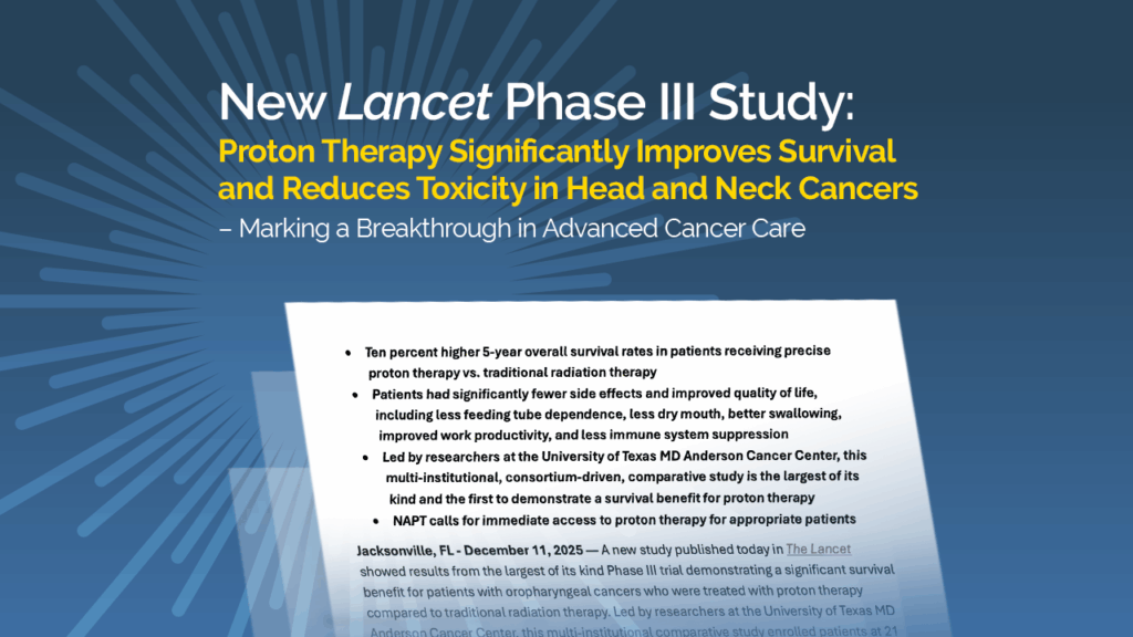 New Lancet Phase III Study Shows Proton Therapy Significantly Improves ...